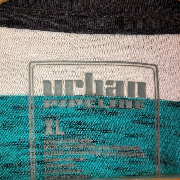 urban pipeline | Shirts | Urban Pipeline Boys Xl Tshirt Blue Teal White ...